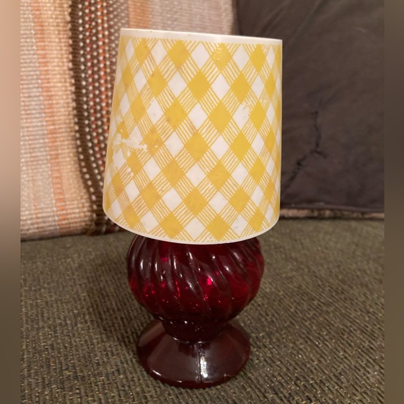 Avon | Accents | Avon Red Table Lamp Bottle Collectible Vintage | Poshmark